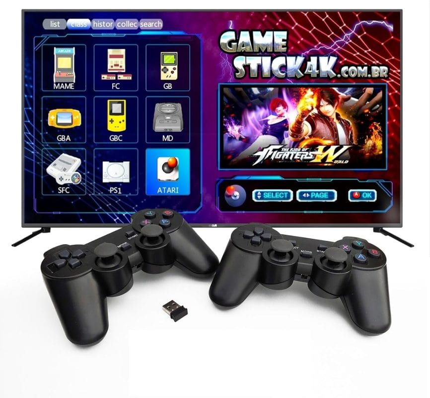 Fone Game Stick Portátil Hdmi Retro 2 Controles 20 Mil Jogos - Pixel ...